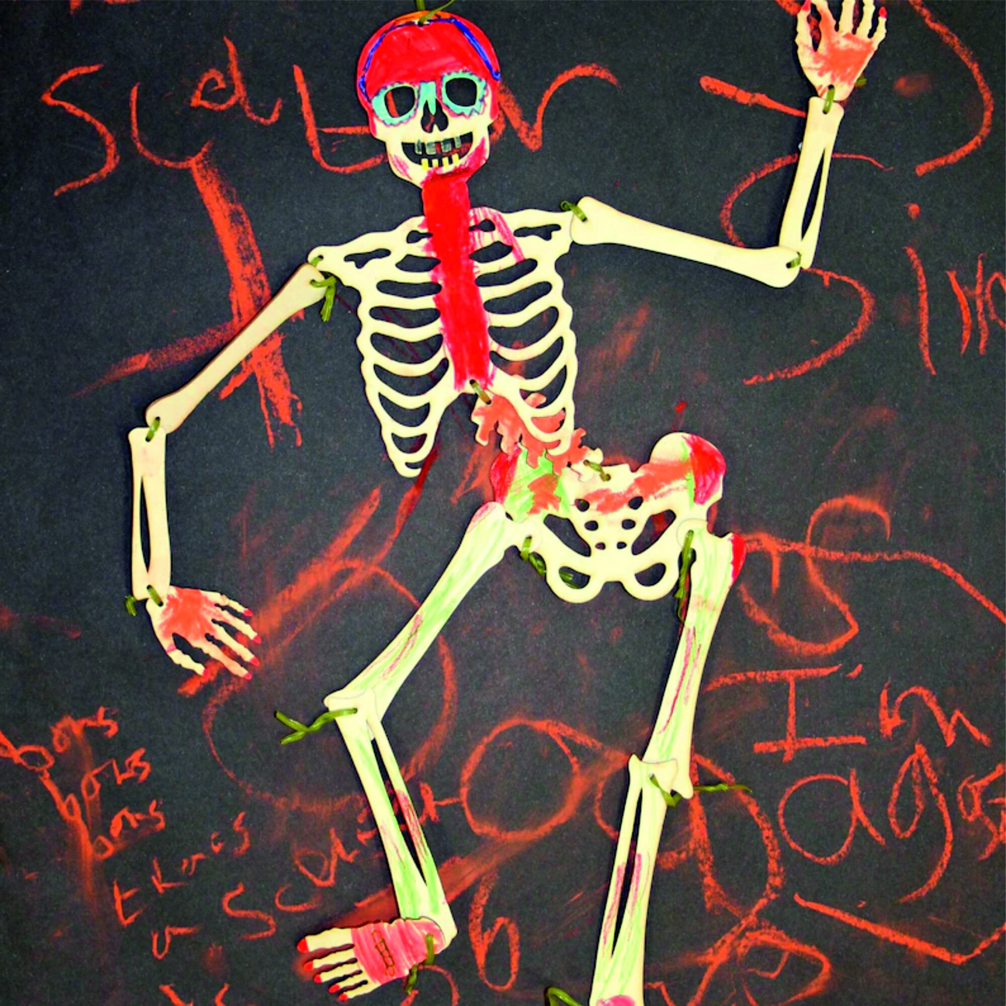 Puzzle Schelet Uman, Halloween, din lemn, 16 piese - eMAG.ro