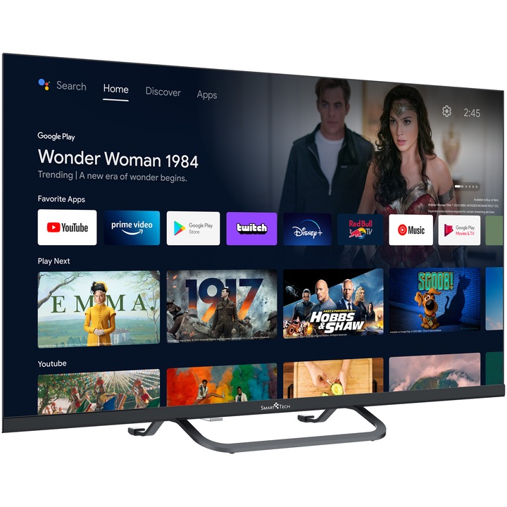 Tелевизор Smart Tech LED 32HA20V3, 32" (80 см), Smart Android TV, HD ...