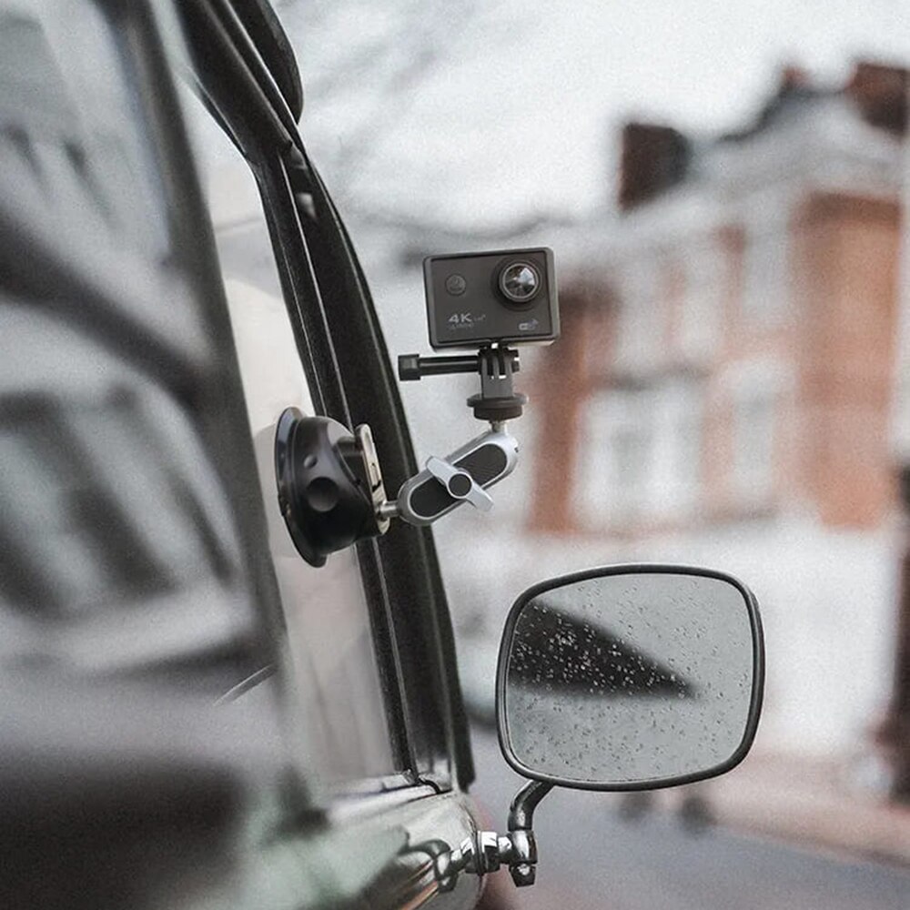 Suport ajustabil cu ventuza pentru camera GoPro, Atlantic Vacation, gri ...