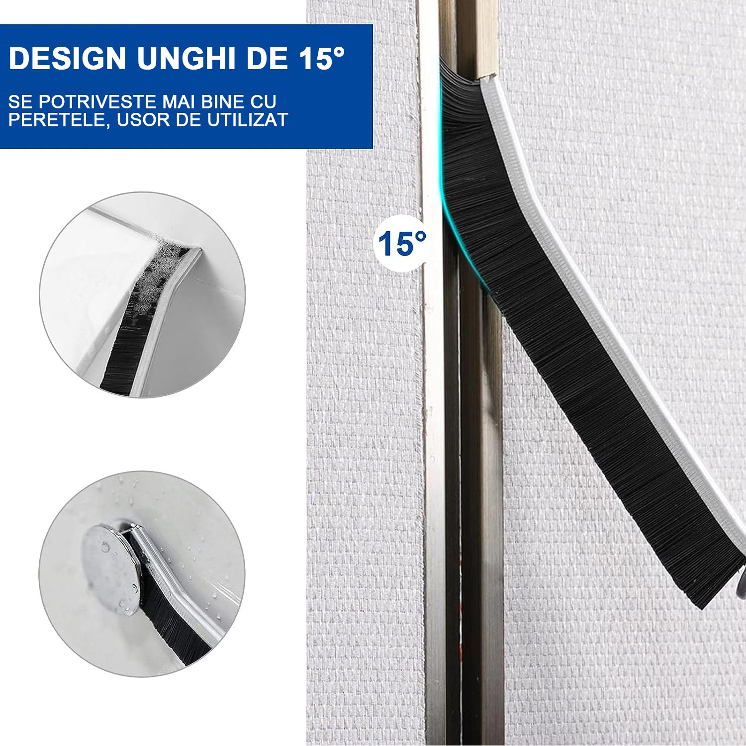 Set 3 perie pentru curatarea, oein®, maner ergonomic si cap ingust ...