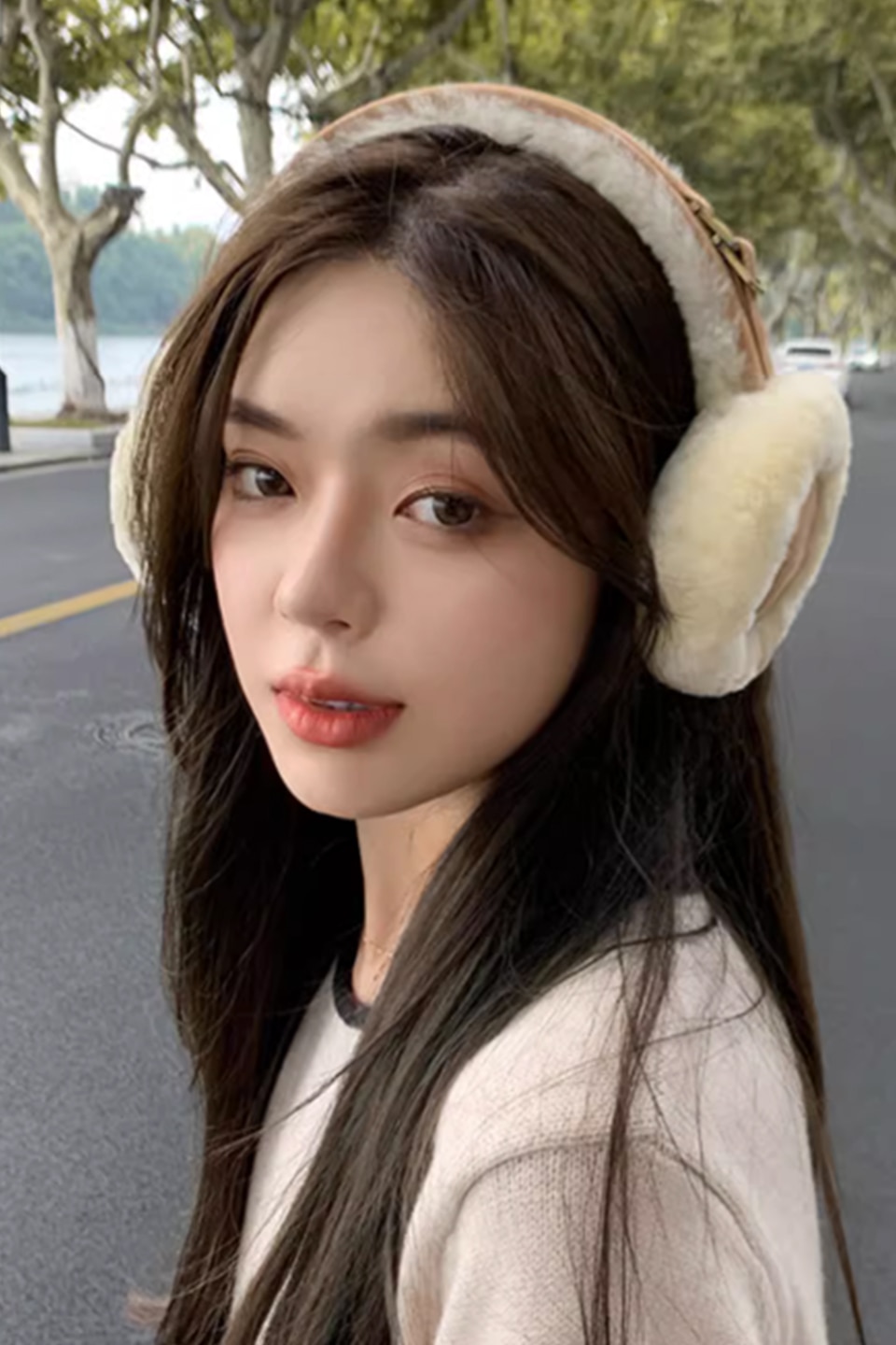 Каски за защита от студ и вятър, дамски, топъл модел, фиксиран размер, универсален размер, кафяв ...