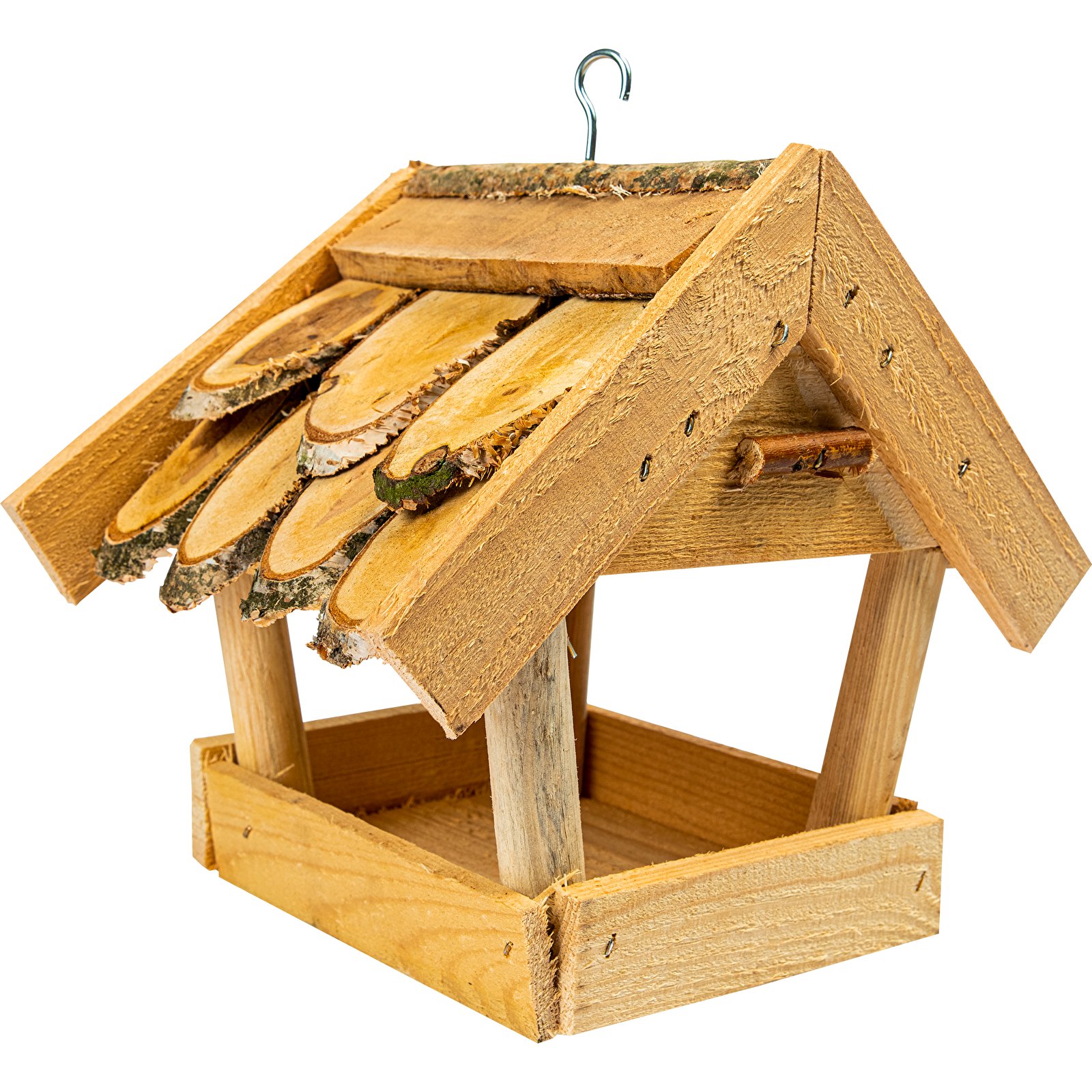 Hranitor pentru pasari, Casa din lemn, Handmade - eMAG.ro