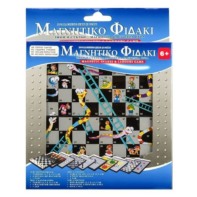Joc de societate portabil Serpi si Scari Shopiens®, magnetic, cu 4 ...