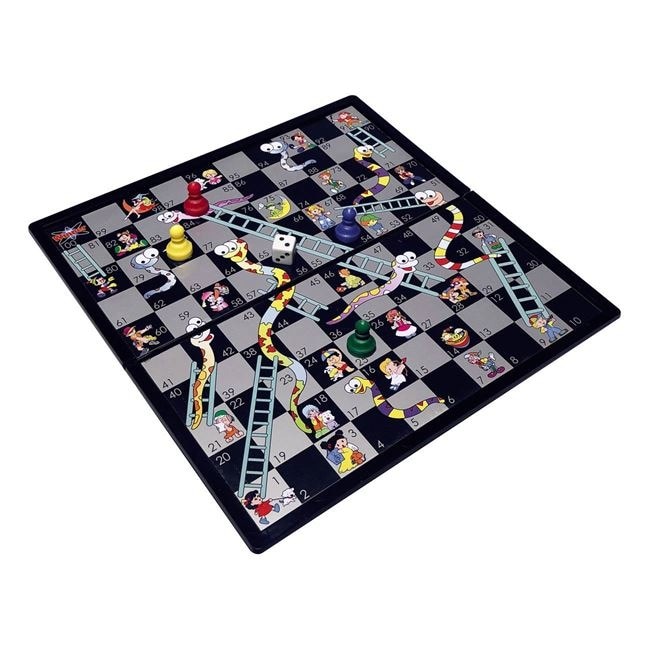 Joc de societate portabil Serpi si Scari Shopiens®, magnetic, cu 4 ...