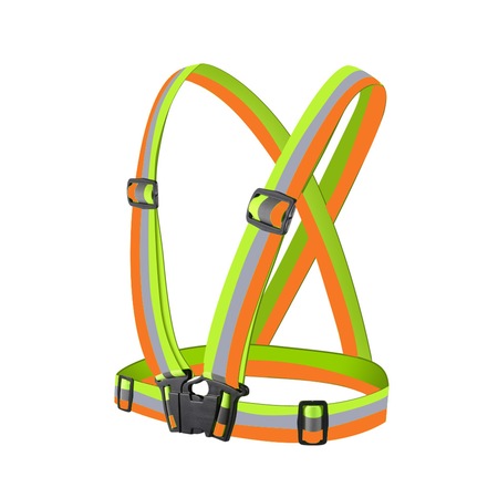 Bretele reflectorizante ajustabile, elasticePOOYE®, ciclism/alergari ...