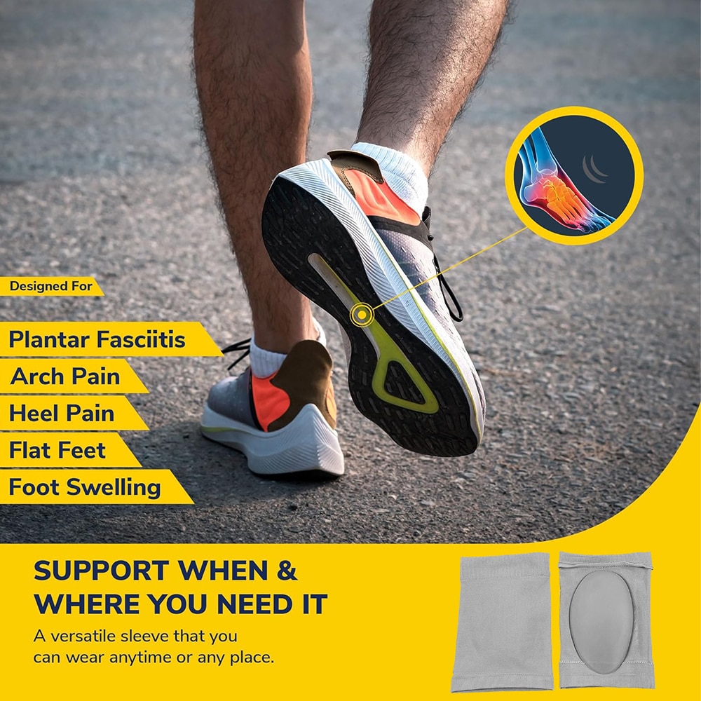 Set 2 Bucati Talonete Ortopedice cu Silicon Gel Pentru Fasceita ...