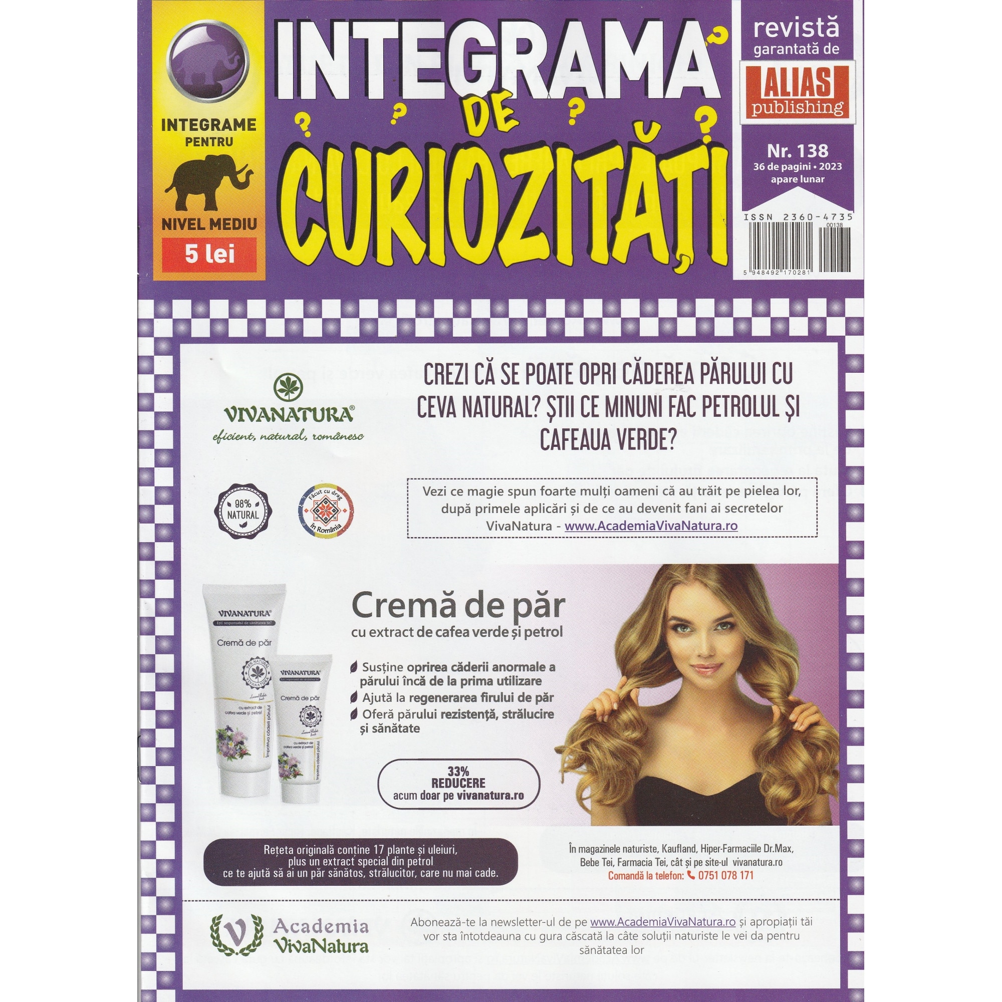 Integrame de curiozitati 136 - nivel mediu - eMAG.ro