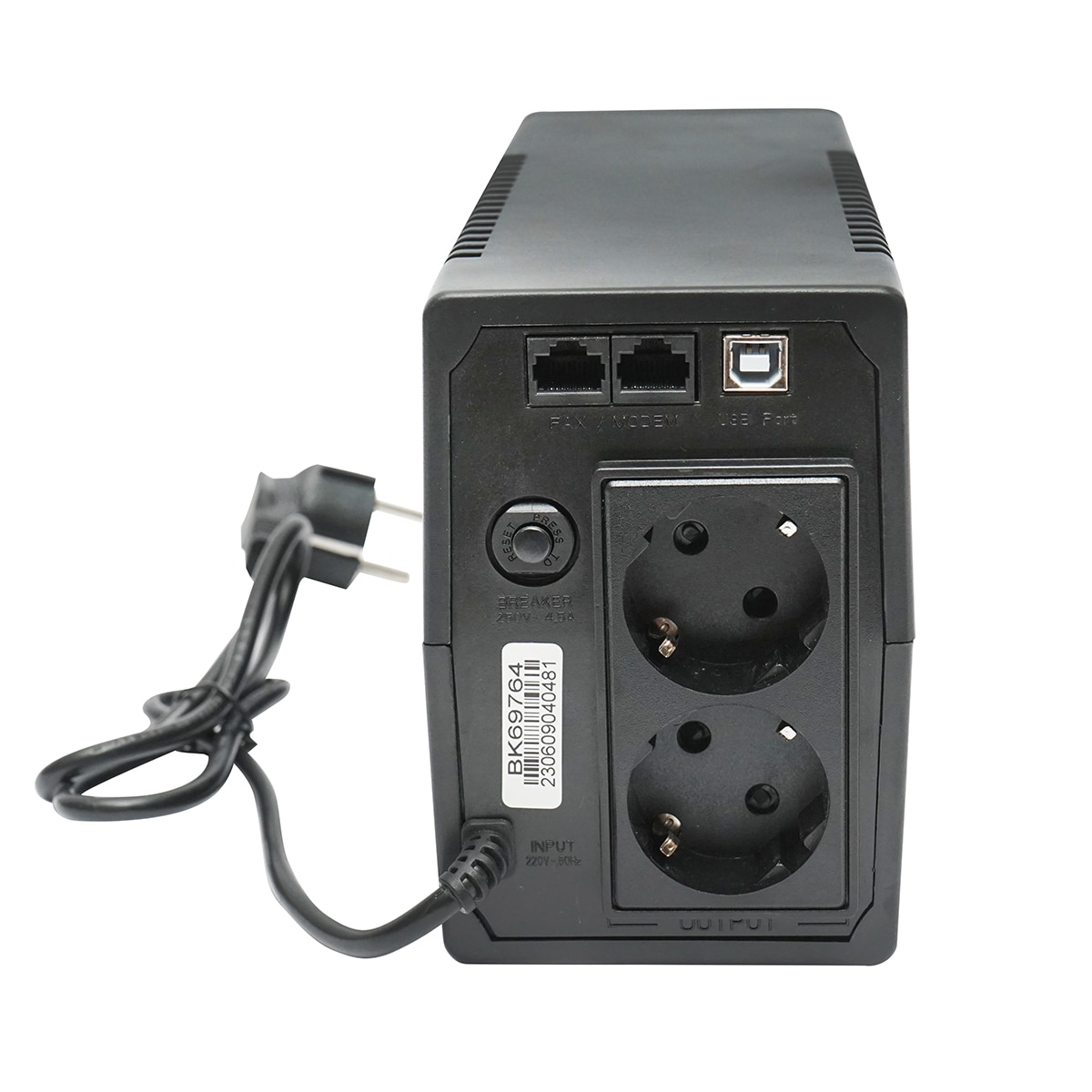 UPS 800VA/480W cu baterie 9Ah si 2 prize shuko, LCD, USB, AVR Breckner ...