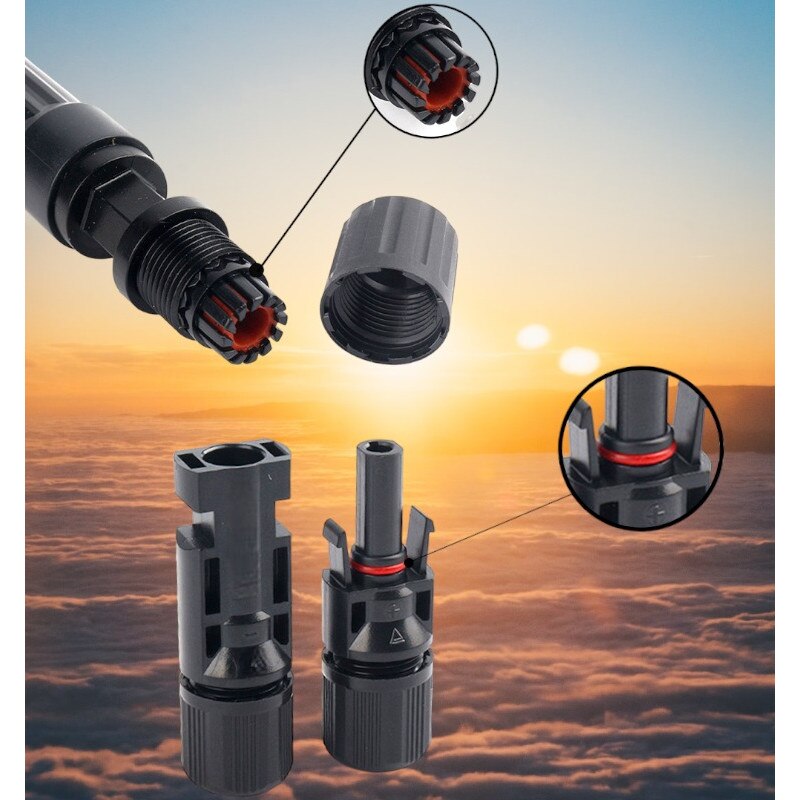 Set Mufe MC4 Mama-Tata pentru Cablu Solar 4-6 mm - eMAG.ro