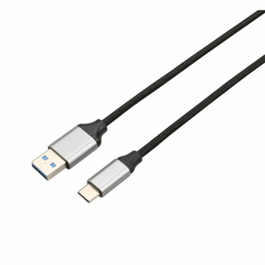 Cablu USB tip A la USB tip C, AVAS, 1.5m, Gri/Negru - eMAG.ro