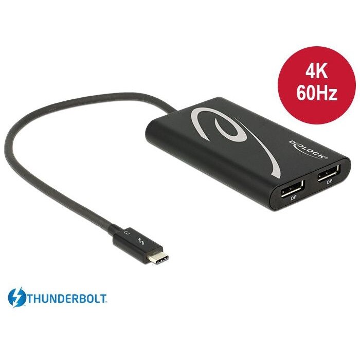 Adaptor Thunderbolt 3/DisplayPort, DeLock, 4K, 60Hz - eMAG.ro