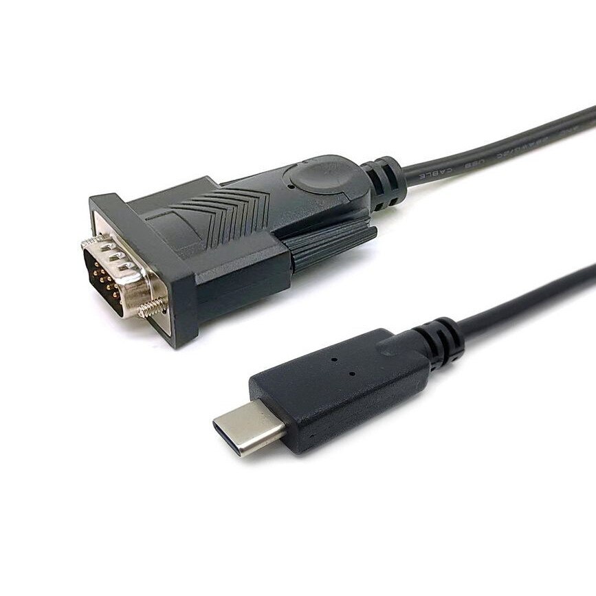 EQuip USB-C to Serial (DB9) cable 1,5m Black, 217196, Kábel - eMAG.hu