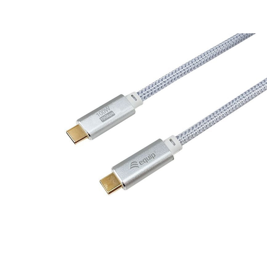 Cablu USB tip C, EQUIP, 2m, 100W, Alb - eMAG.ro