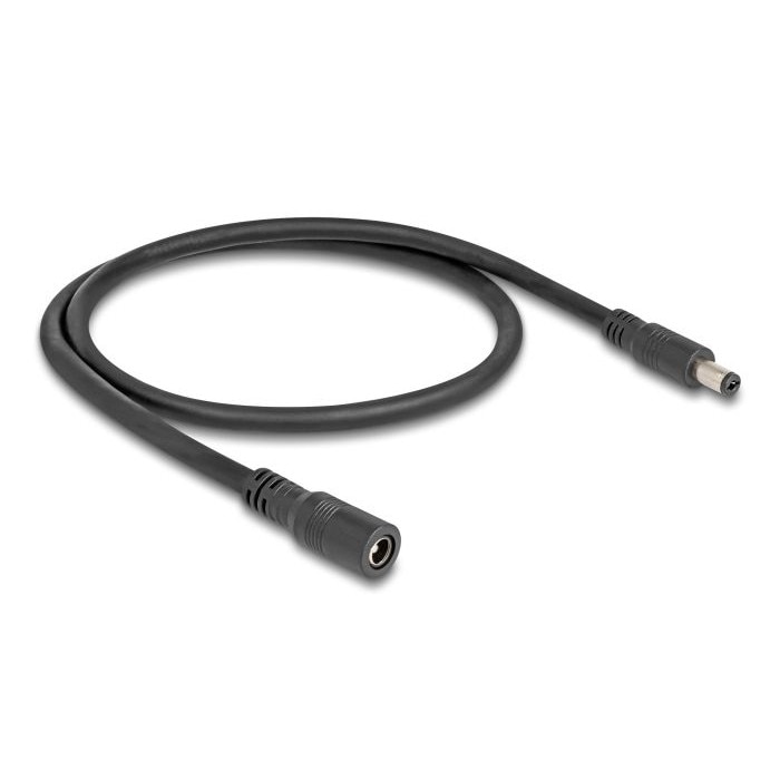 Cablu de alimentare DC, DeLock, PVC, 5A, 24V, Tata/Mama, 0.5 m, Negru ...