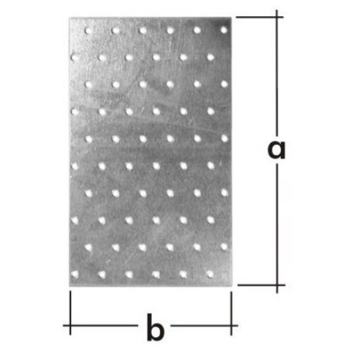 Placa perforata, Strefa, Metal, PP 28 DMX, 40x200, Argintiu - eMAG.ro