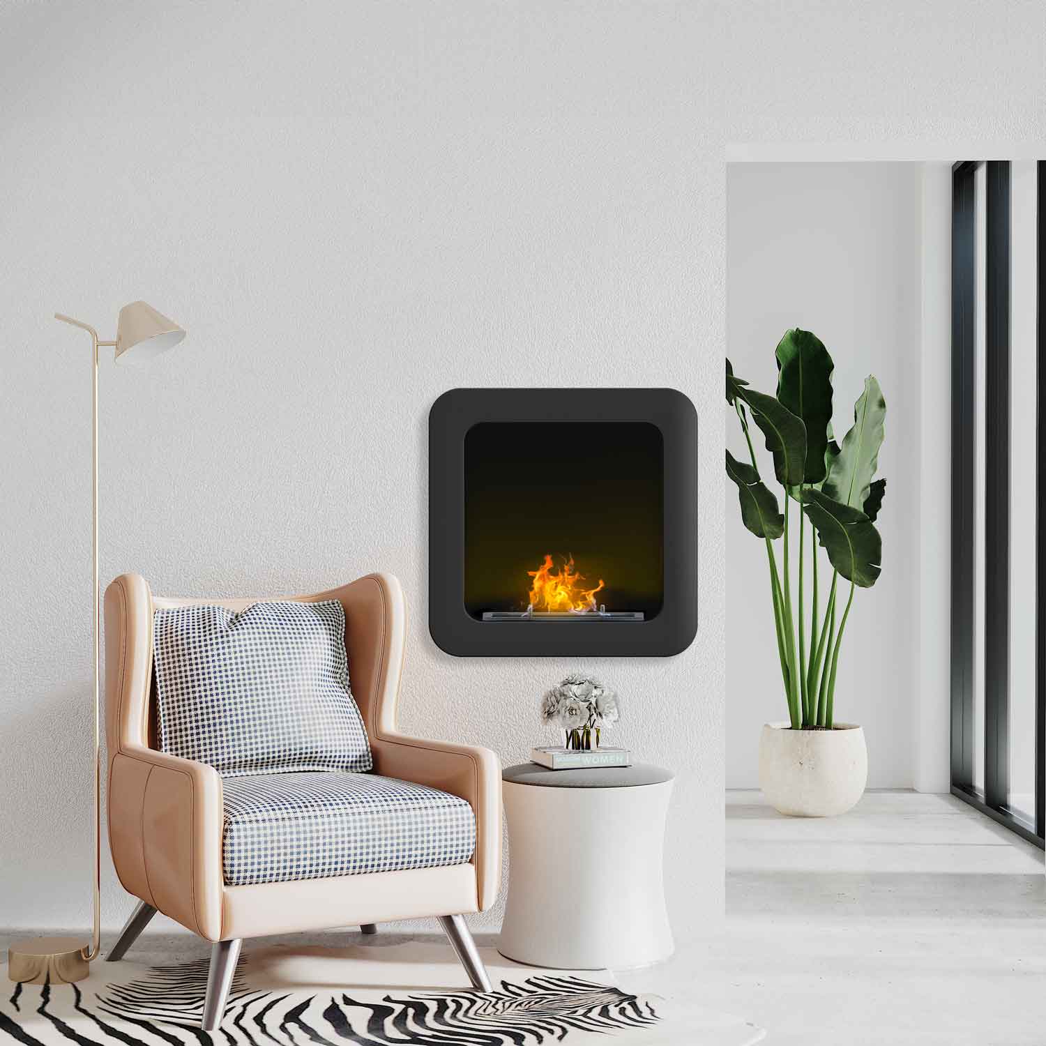 Semineu cu bioetanol incorporabil sau de sine statator, Frankystar, 48 ...