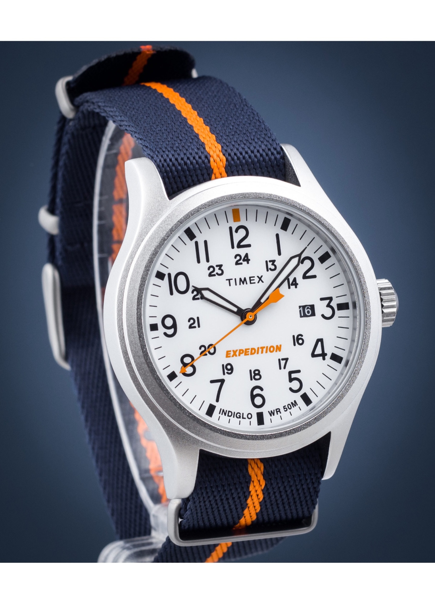 Ceas barbati, Timex, Textil/Metal, 5 ATM, Quartz, Multicolor - eMAG.ro