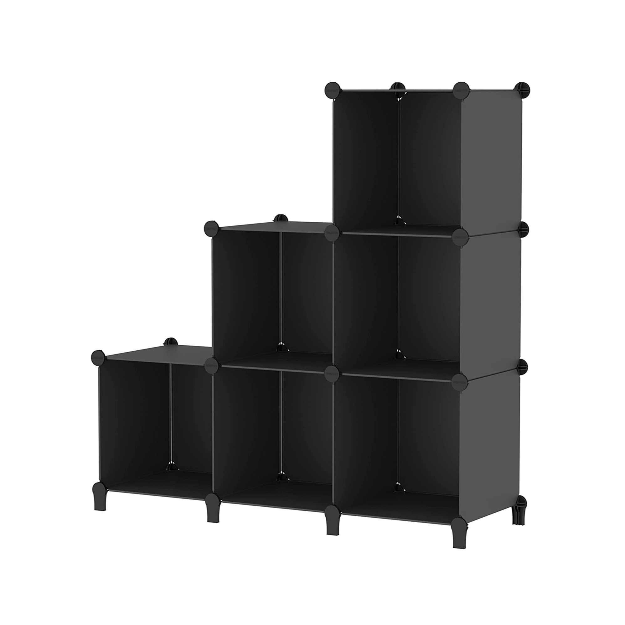 Dulap modular, WALALLA, Plastic, 93.5x31.5x96.5cm, Negru - eMAG.ro