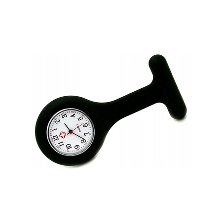 Ceas de asistent medical, Plastic, Negru - eMAG.ro