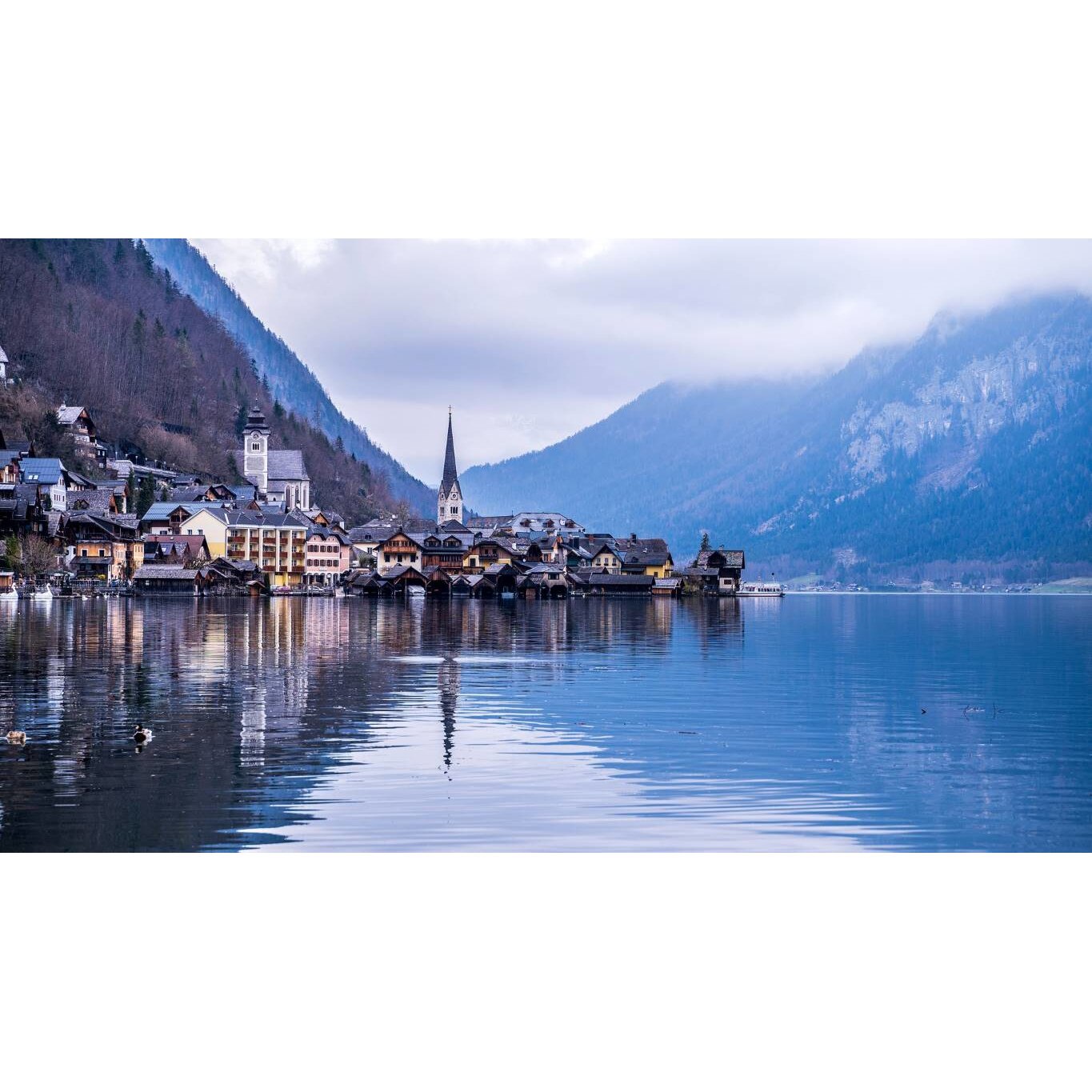 Sticker - Sat Montan Langa Lac Austria, 70x120 cm - eMAG.ro