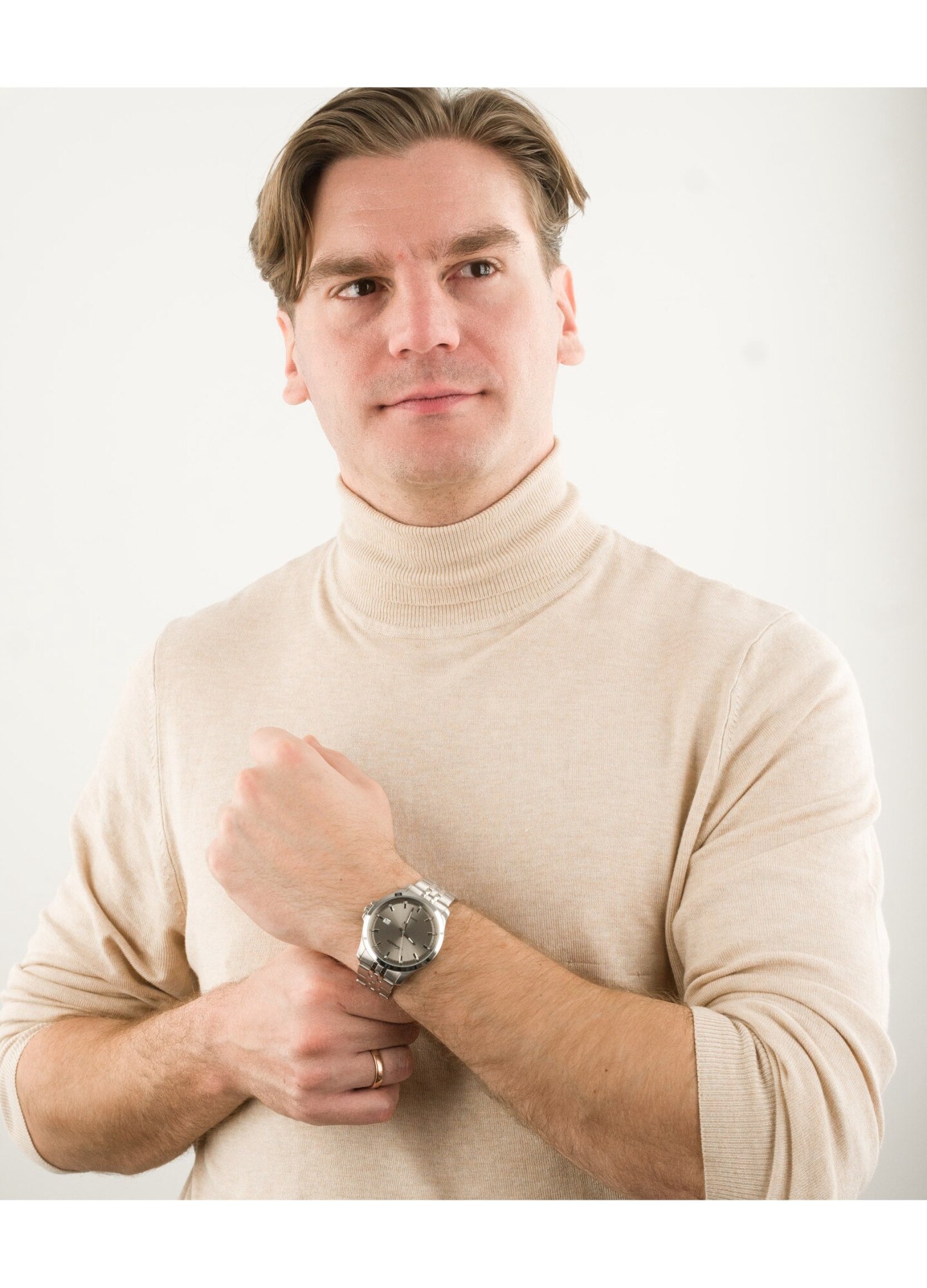 Ceas barbatesc, Adriatica, Inox, Argintiu/Gri - eMAG.ro