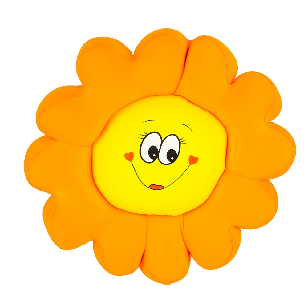 Jucarie Floarea Soarelui material textil cu granule, 33x32x7.5 cm ...