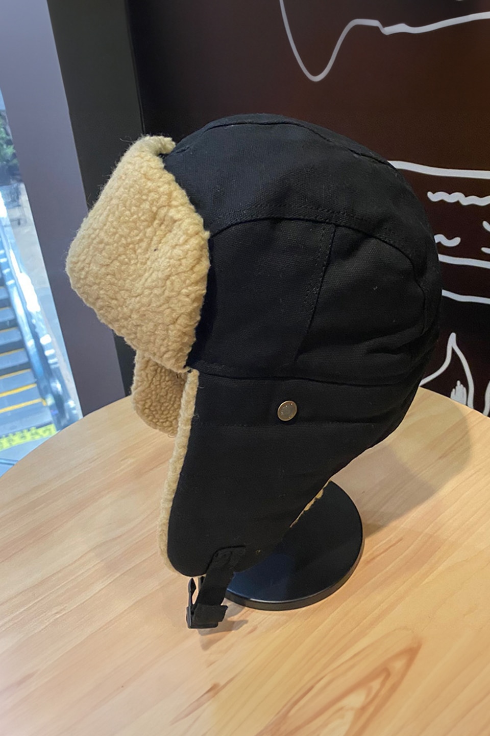 Caciula de barbati, prindere in doua moduri, reglabila, model cu urechi ...