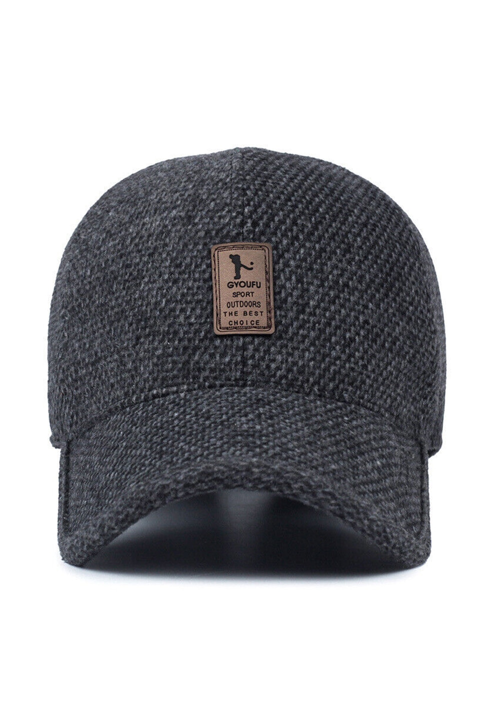 Sapca de barbati, cozoroc curbat, protectie pentru urechi, reglabila ...