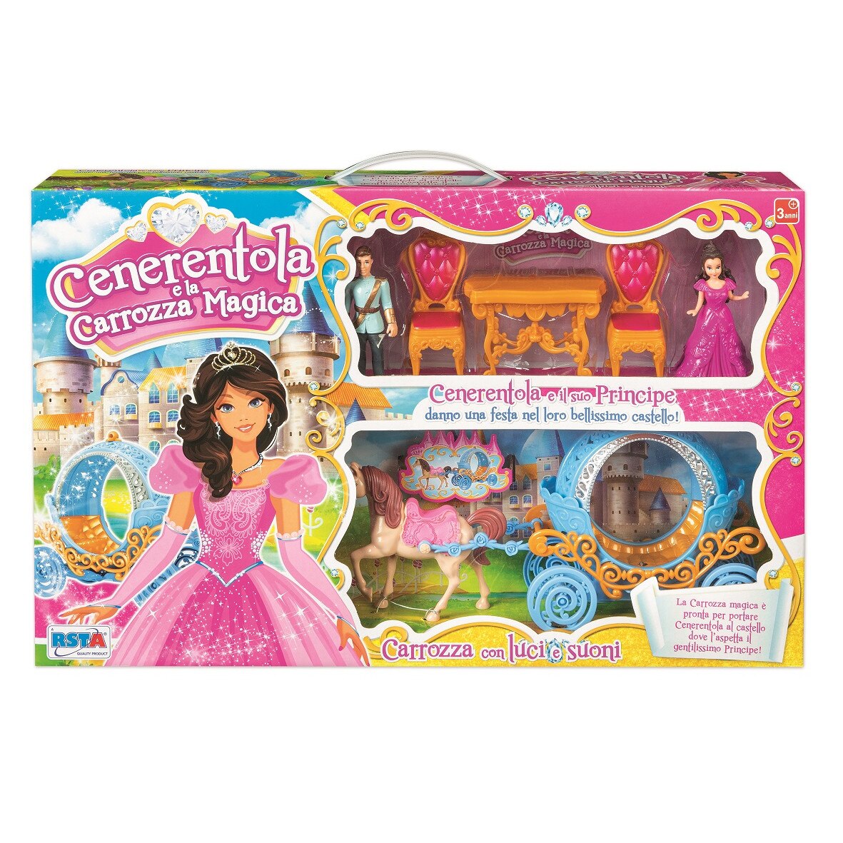 Set de joaca printesa si print in castel cu accesorii tematice si ...