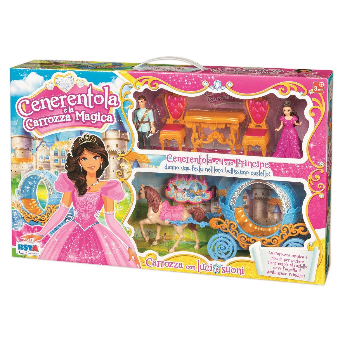 Set de joaca printesa si print in castel cu accesorii tematice si ...