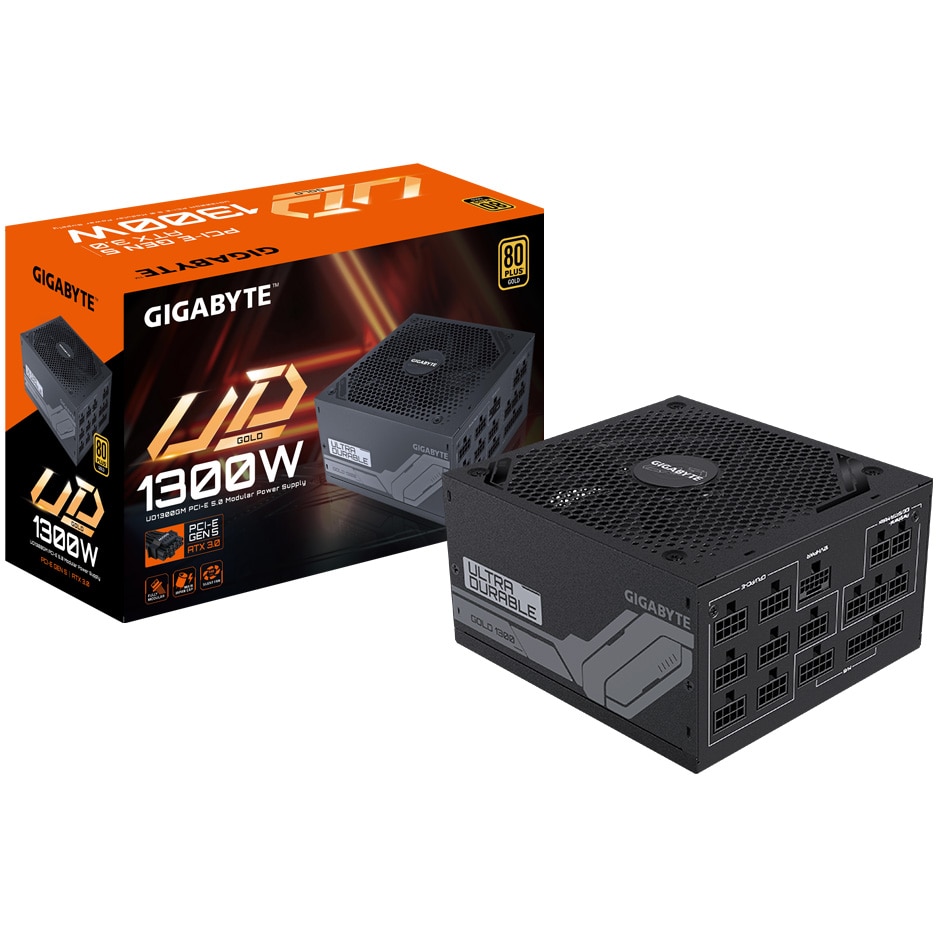 Sursa Gigabyte UD1300GM PCIE5 ATX 3.0, 80 Plus Gold, 1300W, Full ...