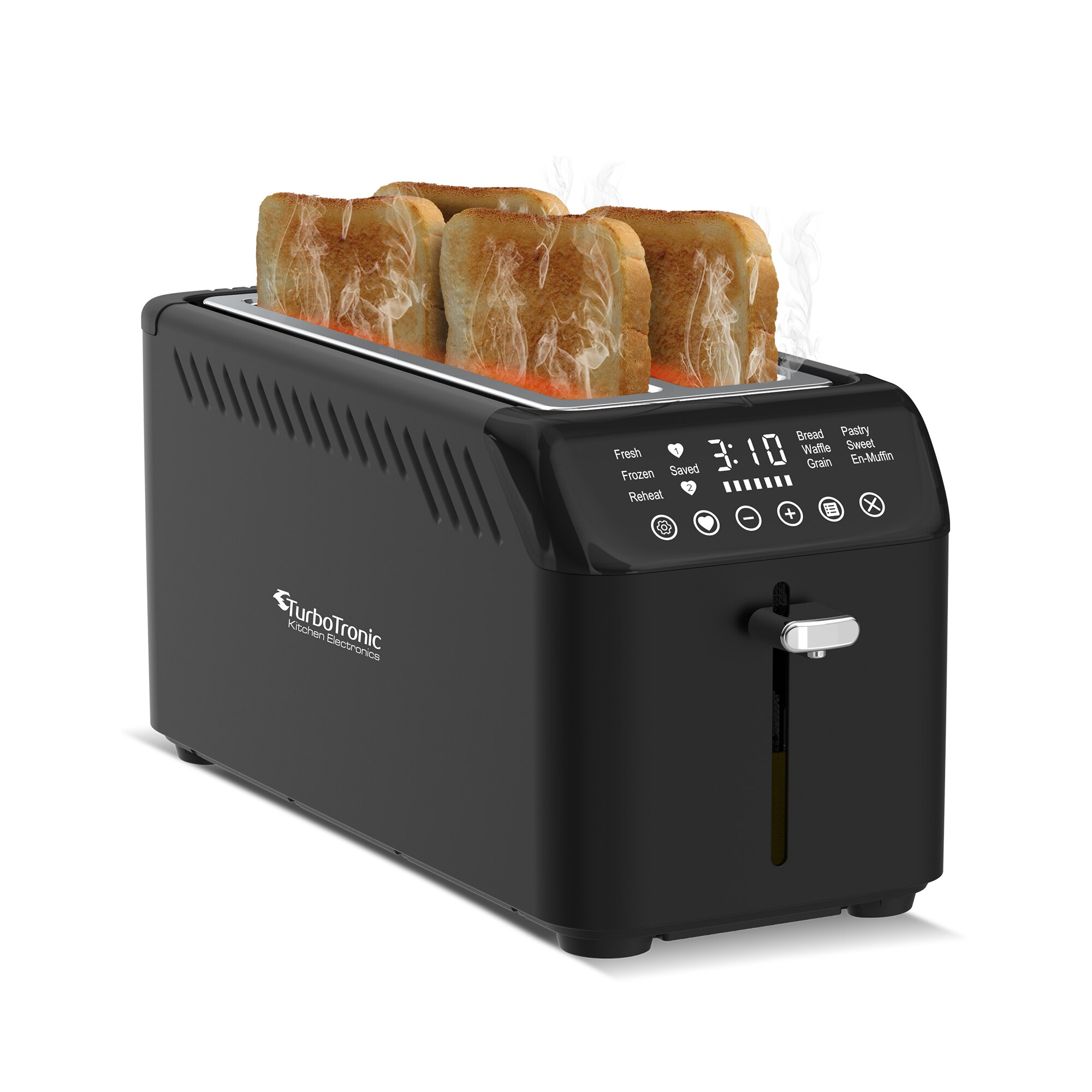 Премиум тостер TurboTronic TT-BF15, 1630W, 7 степени, дигитален дисплей ...