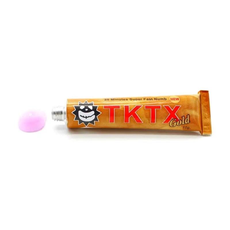 Crema anestezica pentru tatuaje, TKTX, 55%, 10g Aur - eMAG.ro