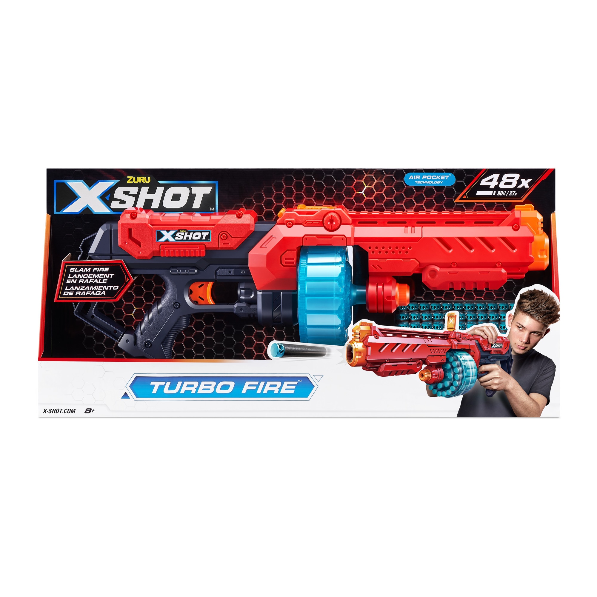 Blaster X-Shot - Excel Turbo Fire, 48 proiectile - eMAG.ro