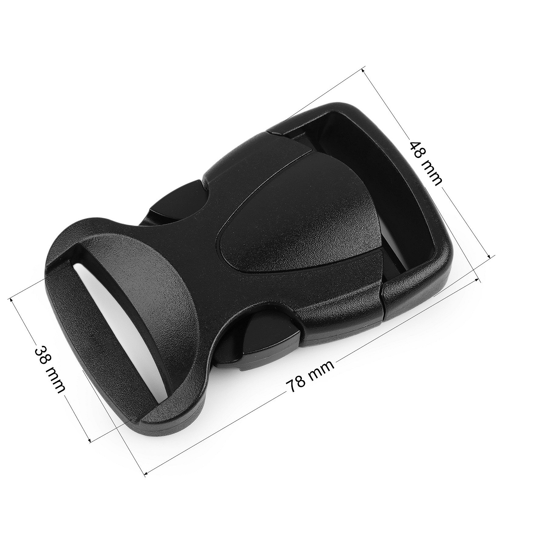 Catarama trident din plastic pentru textile, latime 38 mm, dimensiuni ...