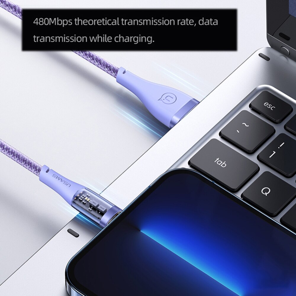 Кабел за зареждане, тип трансфер на данни - черен - eMAG.bg