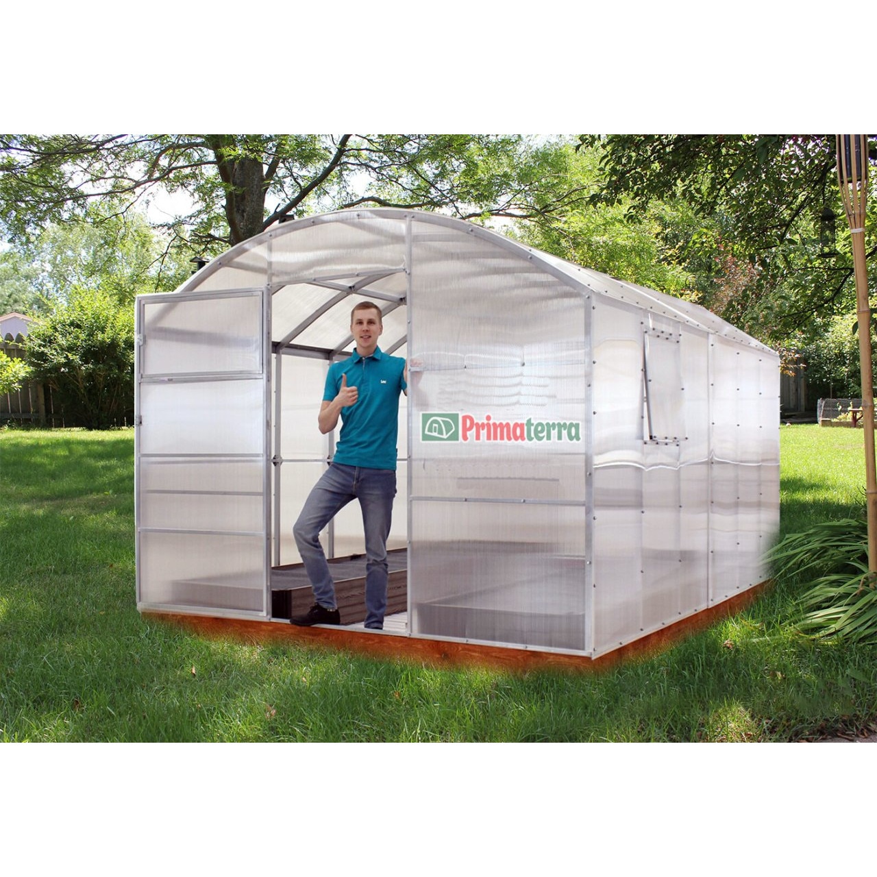 Оранжерия Primaterra Fiorista, 3 x 8 x 2.12 метра - eMAG.bg