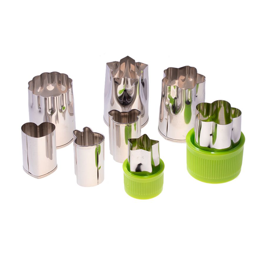 Matrite pentru decupat fructe si prajituri, Hedo, Inox, 8 buc - eMAG.ro