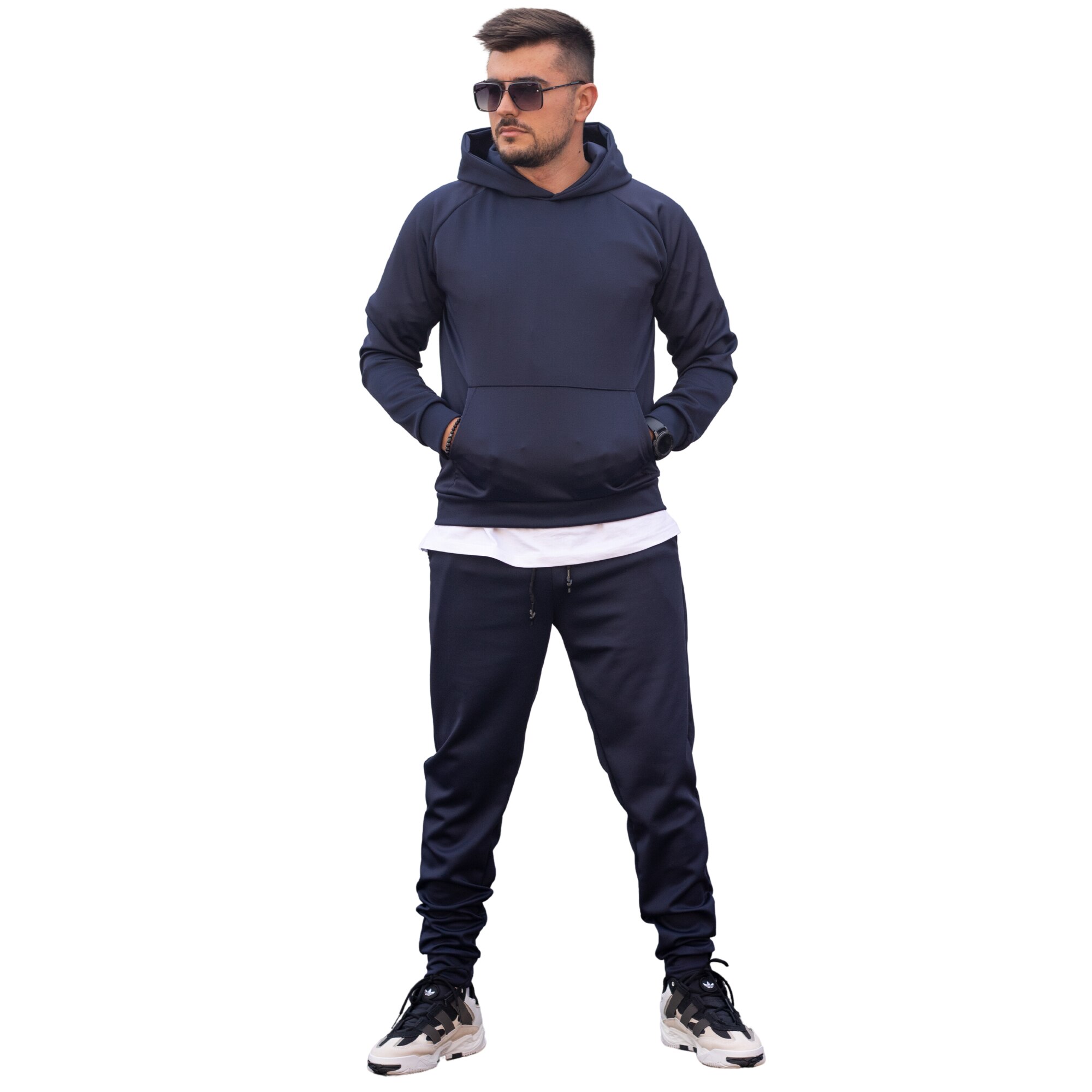 Trening barbatesc cu marsupiu Exclusive Brooklin, Silon, M, Navy - eMAG.ro