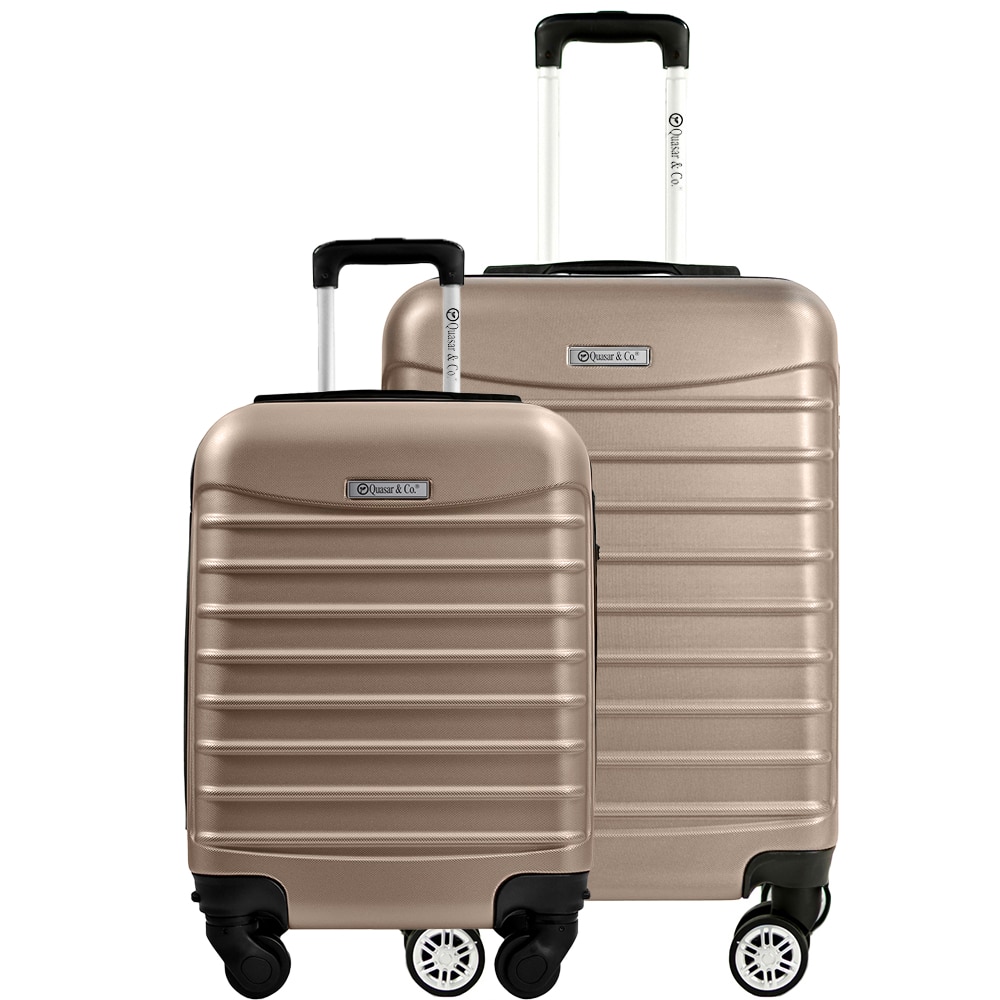 Set 2 trolere cabina, Quasar & Co.®, model Line, 40x30x20 cm cu roti ...