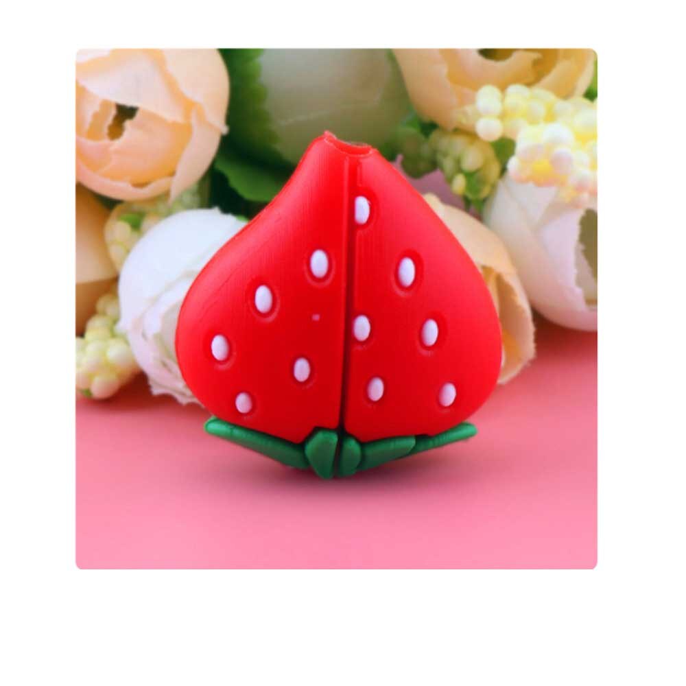 Protectie cablu de incarcare si date, forma Capsuna - eMAG.ro