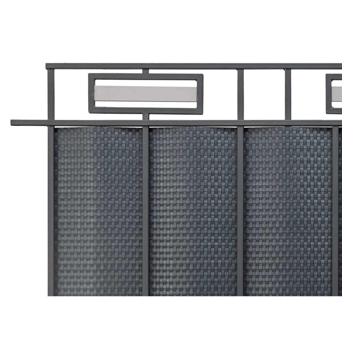 Paravan intimitate, opacizare gard, Rattan Tehnic, antracit, 1 x 2m ...