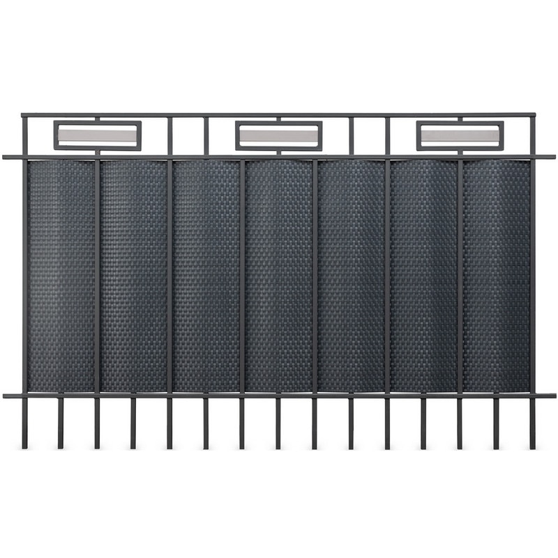 Paravan intimitate, opacizare gard, Rattan Tehnic, antracit, 1 x 2m ...