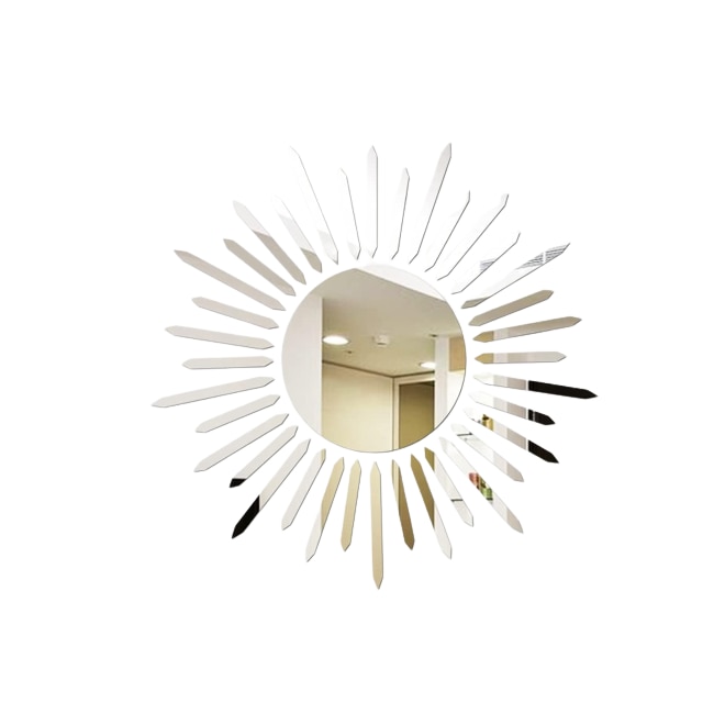 Oglinda Autoadeziva pentru Decor si Design Interior, Model Soare cu ...