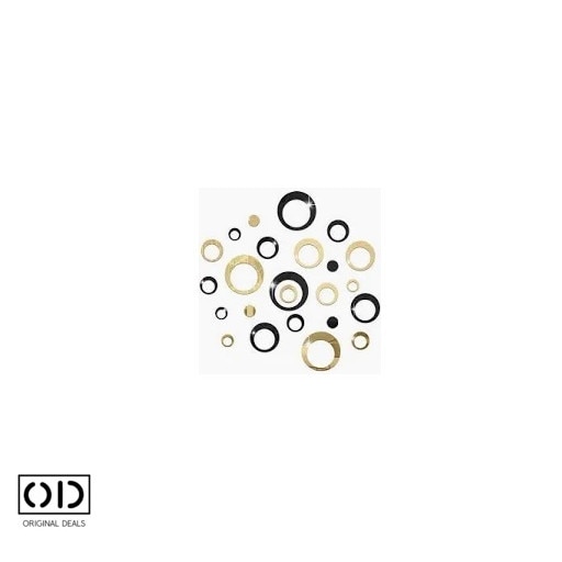 Oglinda Autoadeziva pentru Decor si Design Interior, Model Cercuri ...