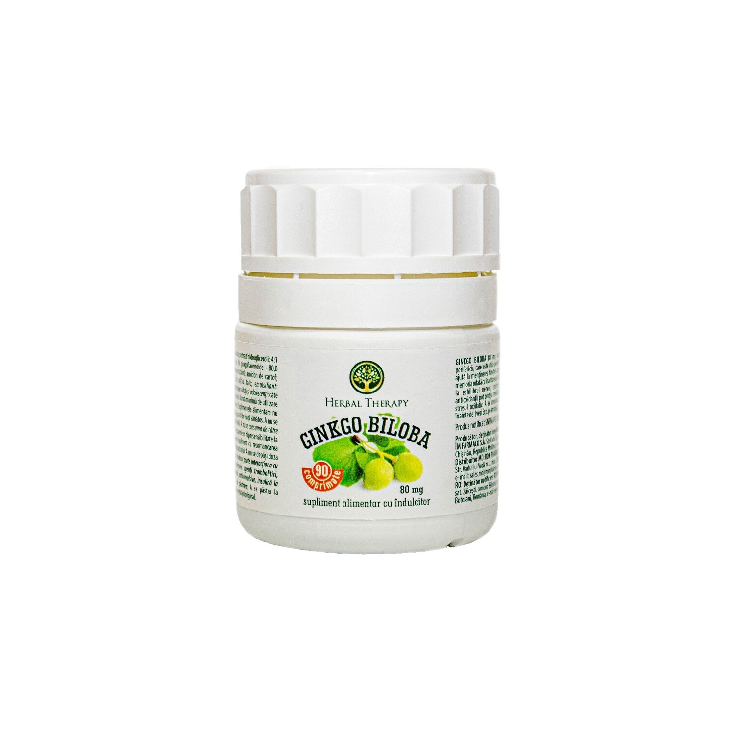 Ginkgo Biloba 80 mg, 90 comprimate - eMAG.ro