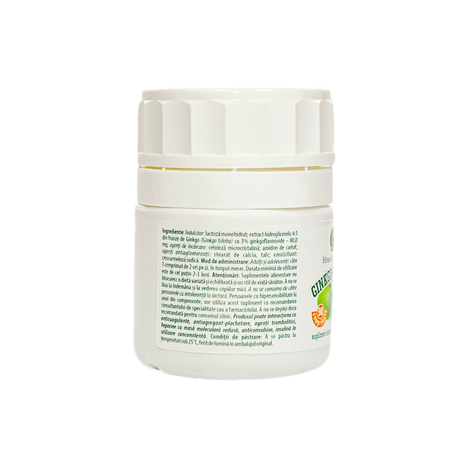 Ginkgo Biloba 80 mg, 90 comprimate - eMAG.ro