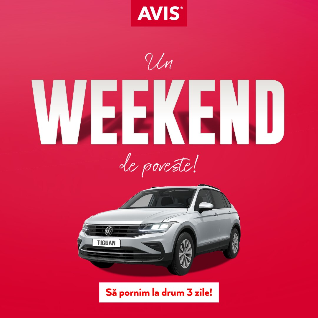 Weekend voucher inchiriere autoturism VW Tiguan sau similar, Avis ...