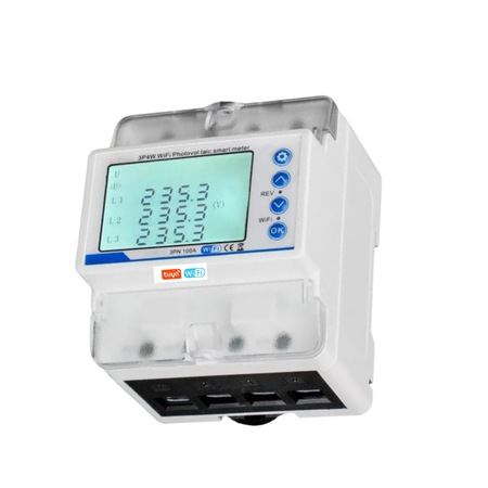 Releu wifi smart trifazic, tuya, 100A, reglabil, contor de energie, digital, protectie ...