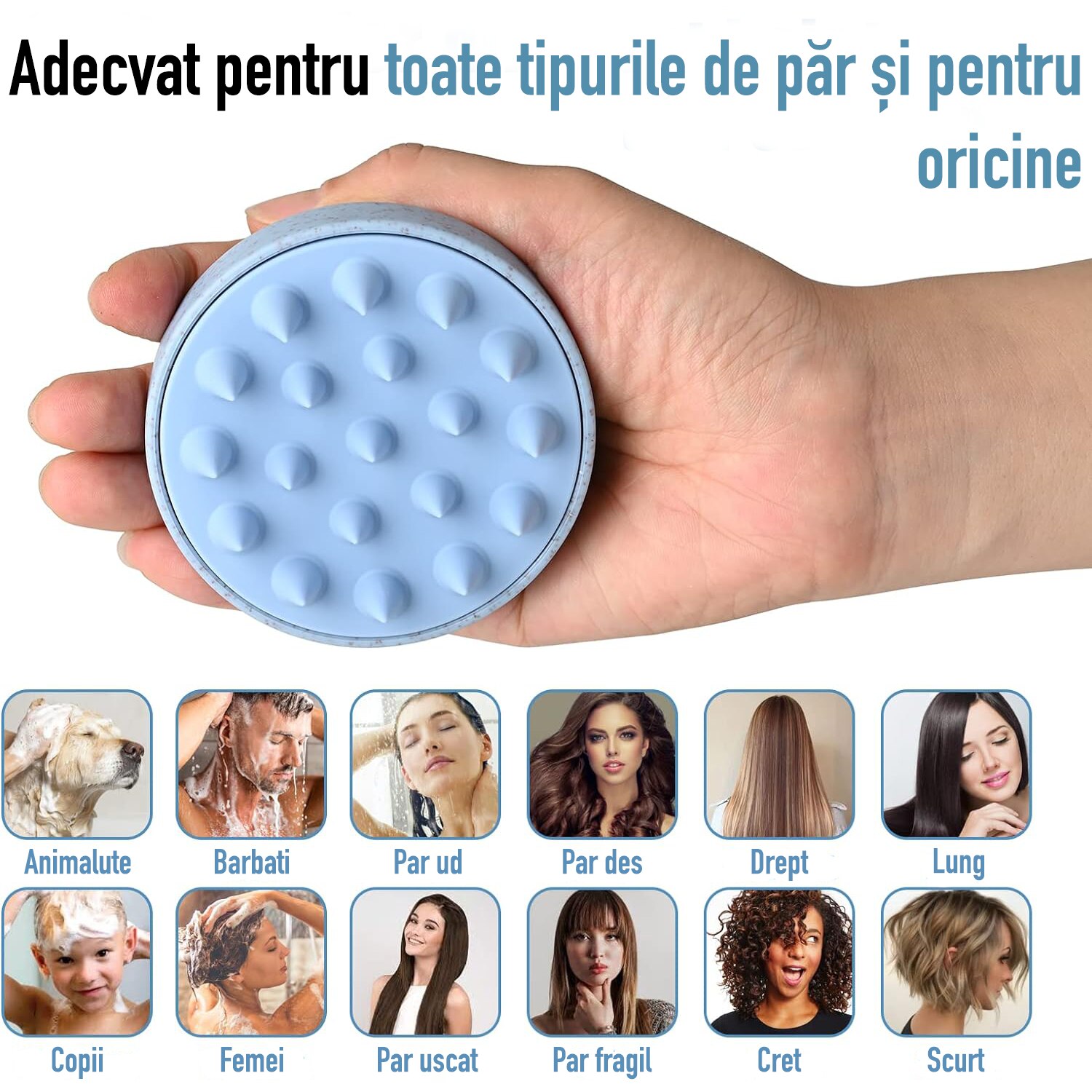 Dispozitiv pentru masaj capilar, VITALOZeN®, prevazut cu perie din ...